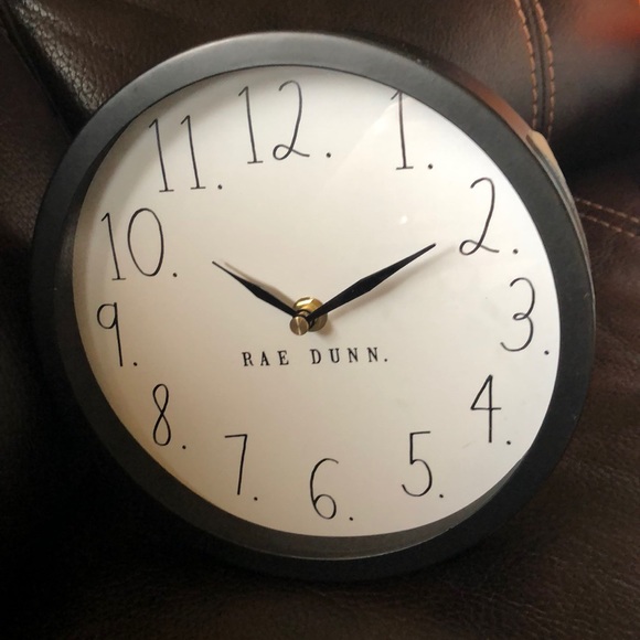 Office | Rae Dunn Black Table Clock | Poshmark